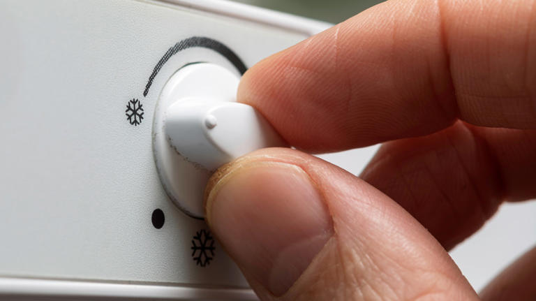 What does the snowflake symbol mean on a refrigerator?