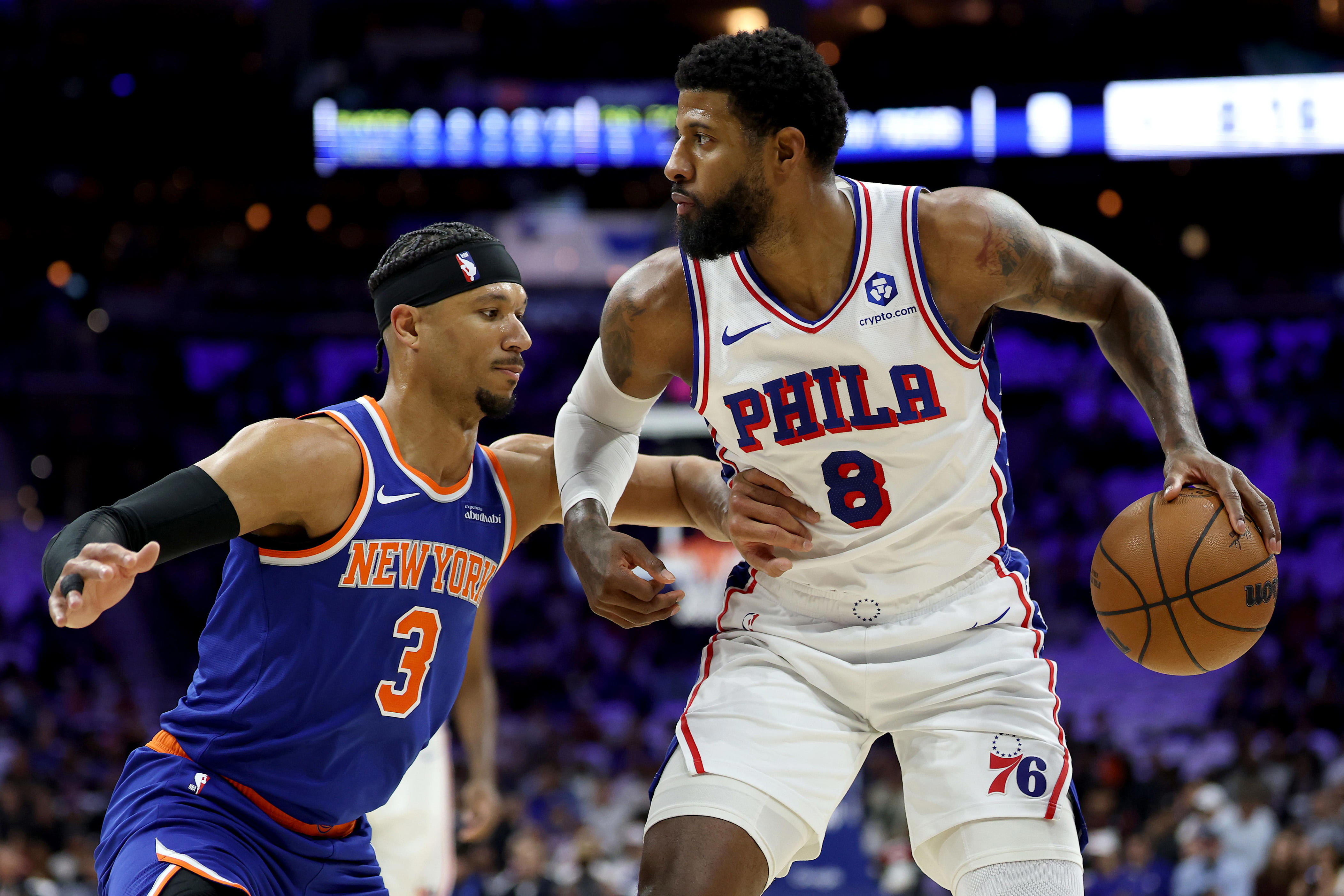 Sixers' Paul George discusses tailing off vs. Knicks after hot starts