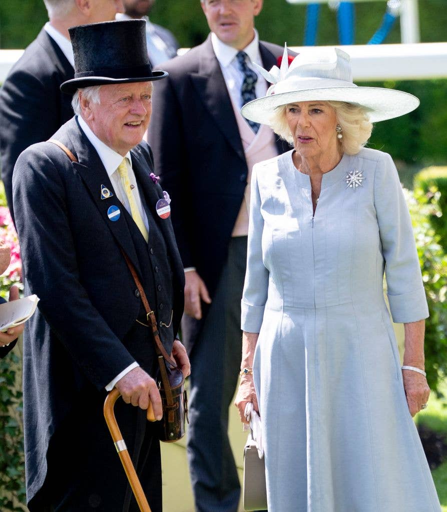 Queen Camilla comes face-to-face with ex-husband Andrew Parker Bowles ...