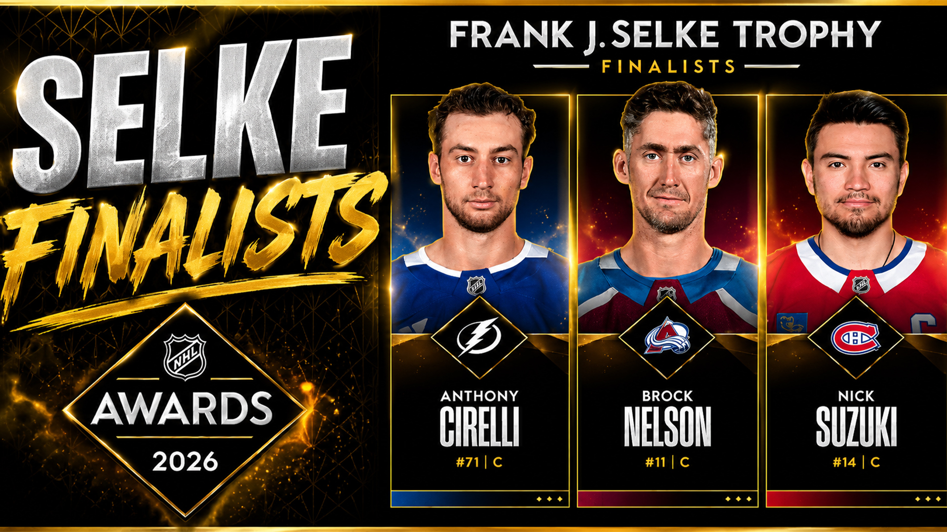 2025-26 Selke Award finalists: Get to know Anthony Cirelli, Brock ...