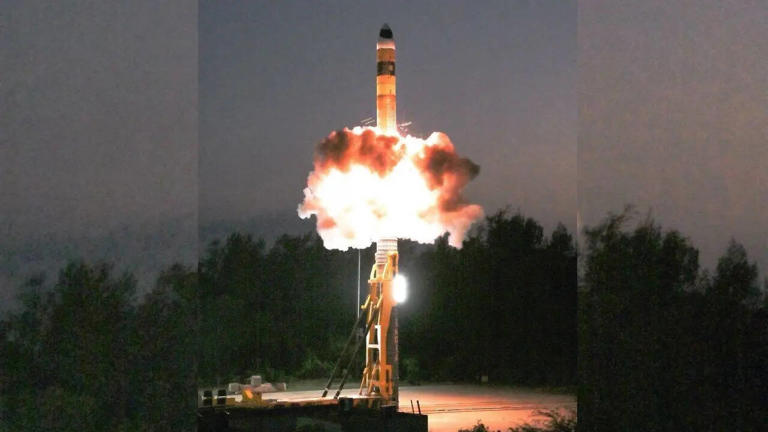 Test of advanced Agni missile with multiple warheads technology a ...