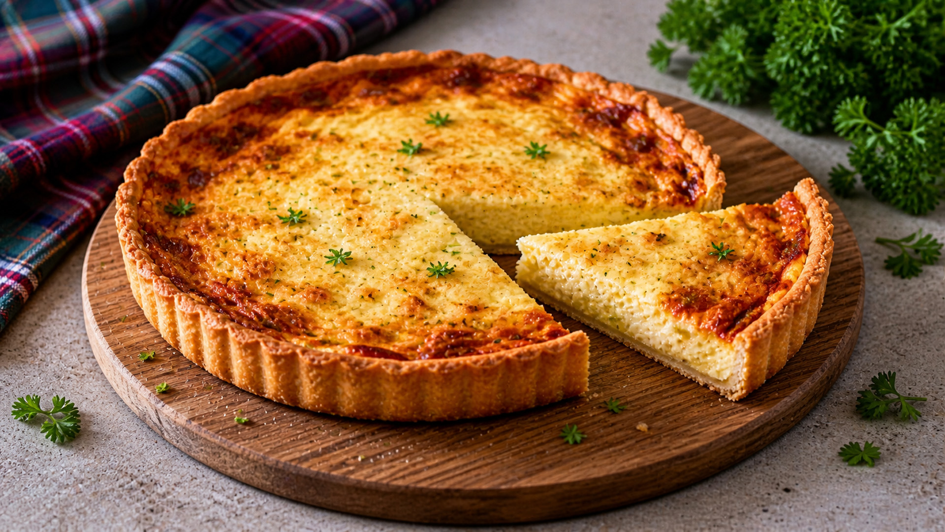 Simple and tasty traditional French quiche recipe