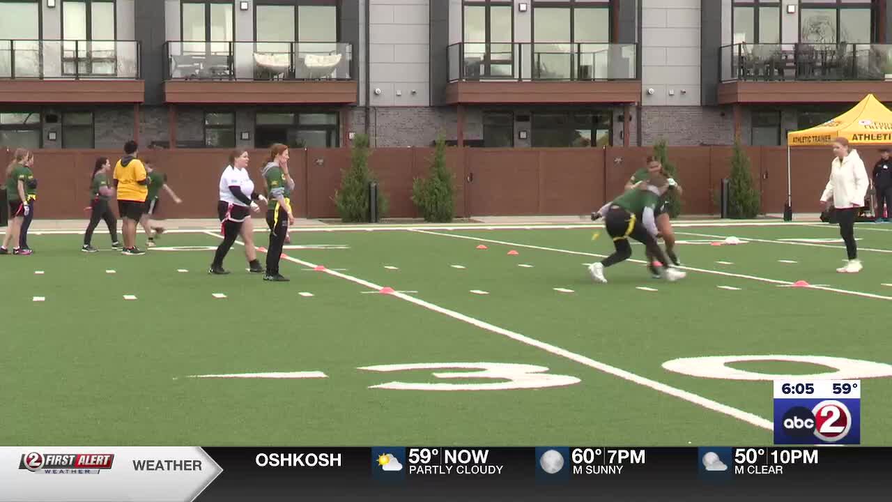 Packers host 2nd-annual girls flag football camp