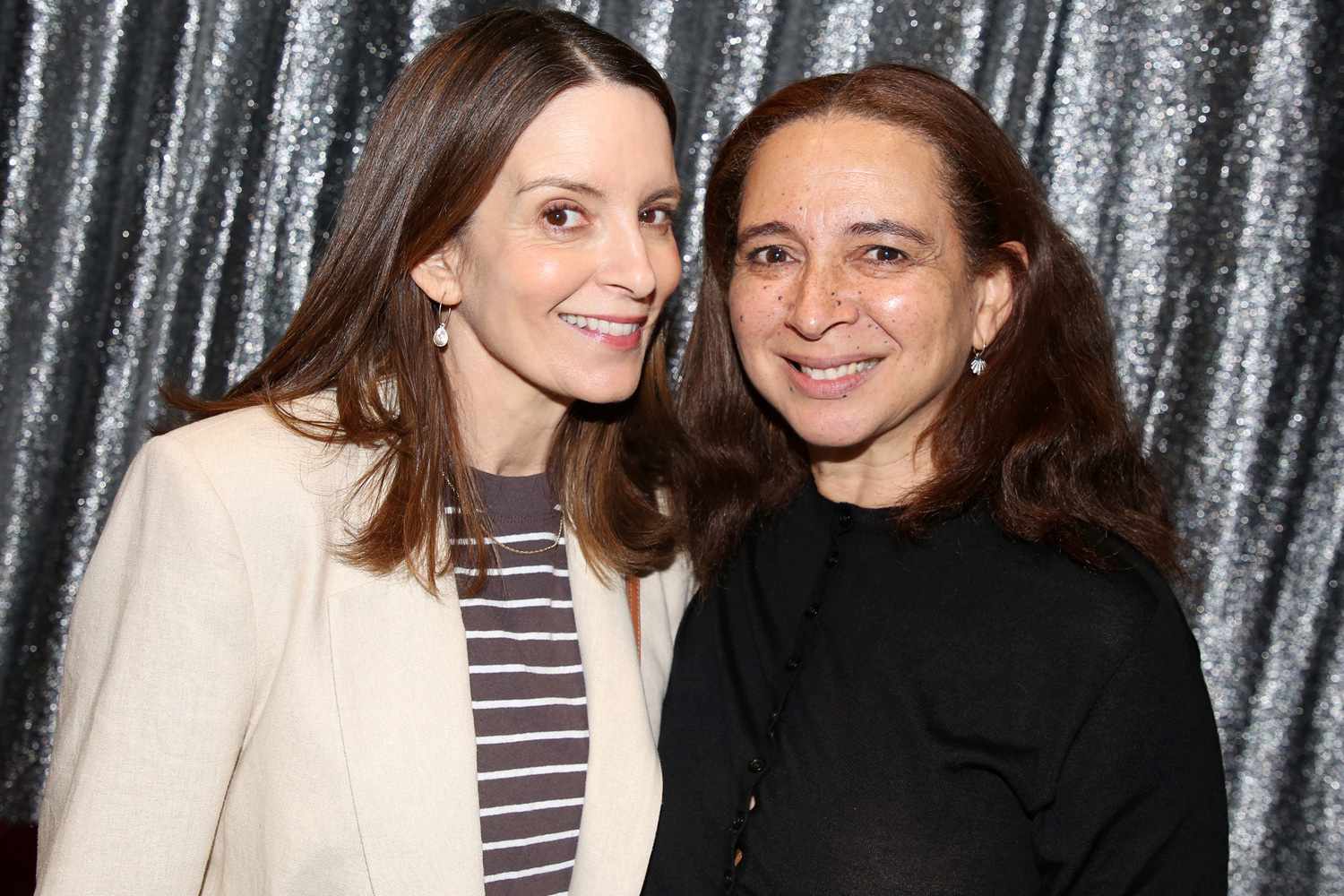 Tina Fey visits Maya Rudolph backstage at “Oh, Mary!” alongside fellow ...