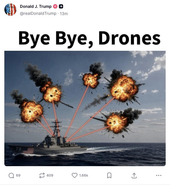 Trump mocks Iran in social media meme spree: 'Drones dropping like ...