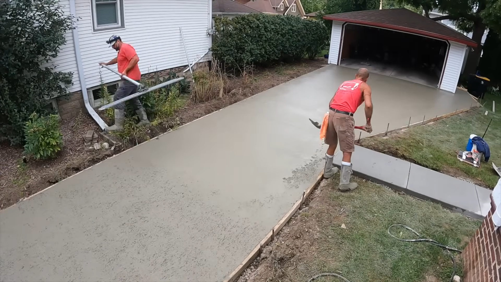 Concrete season started right at home