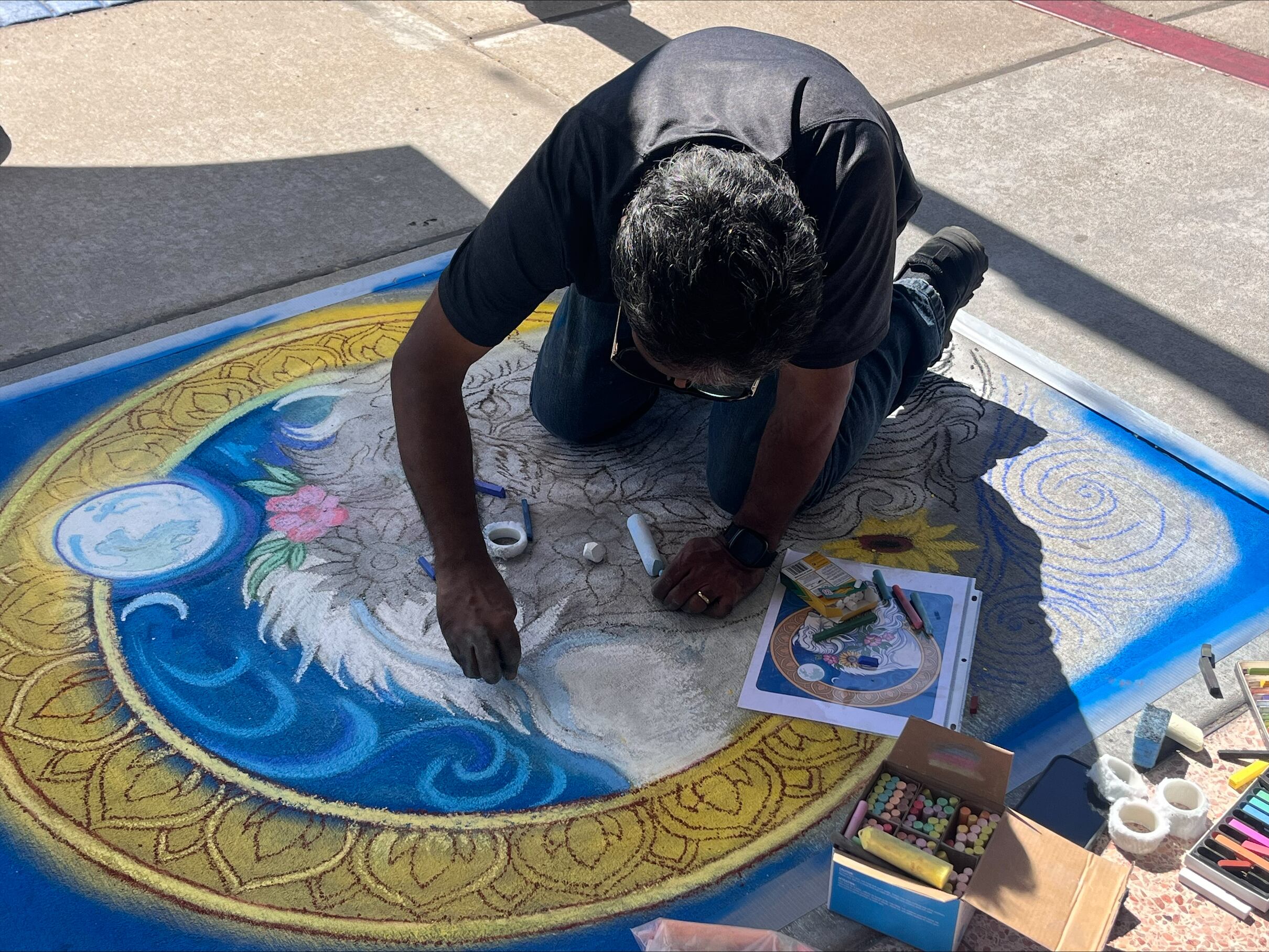 Local artists paint the town in annual NOTO Chalk Walk