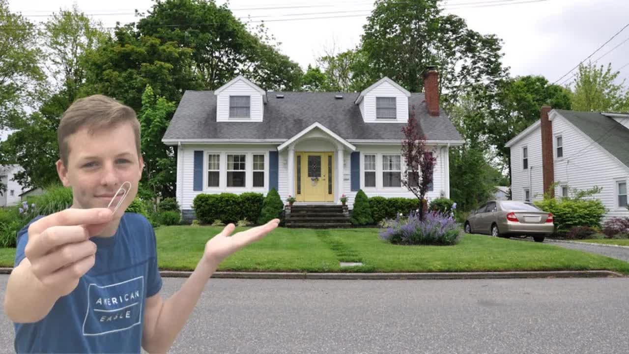 Flipping a paper clip into a house (episode 1)