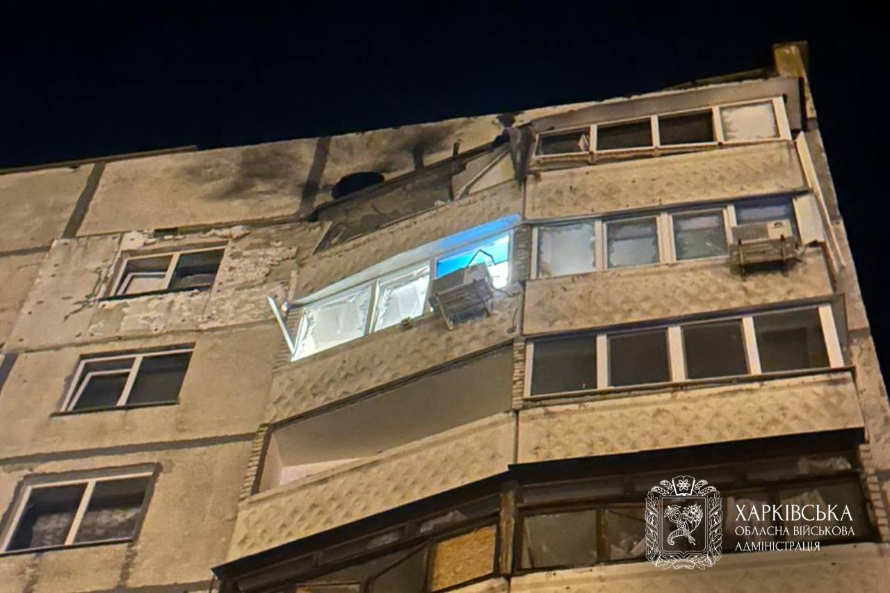 Russian drone strikes apartment building in Kharkiv less than 24 hours ...