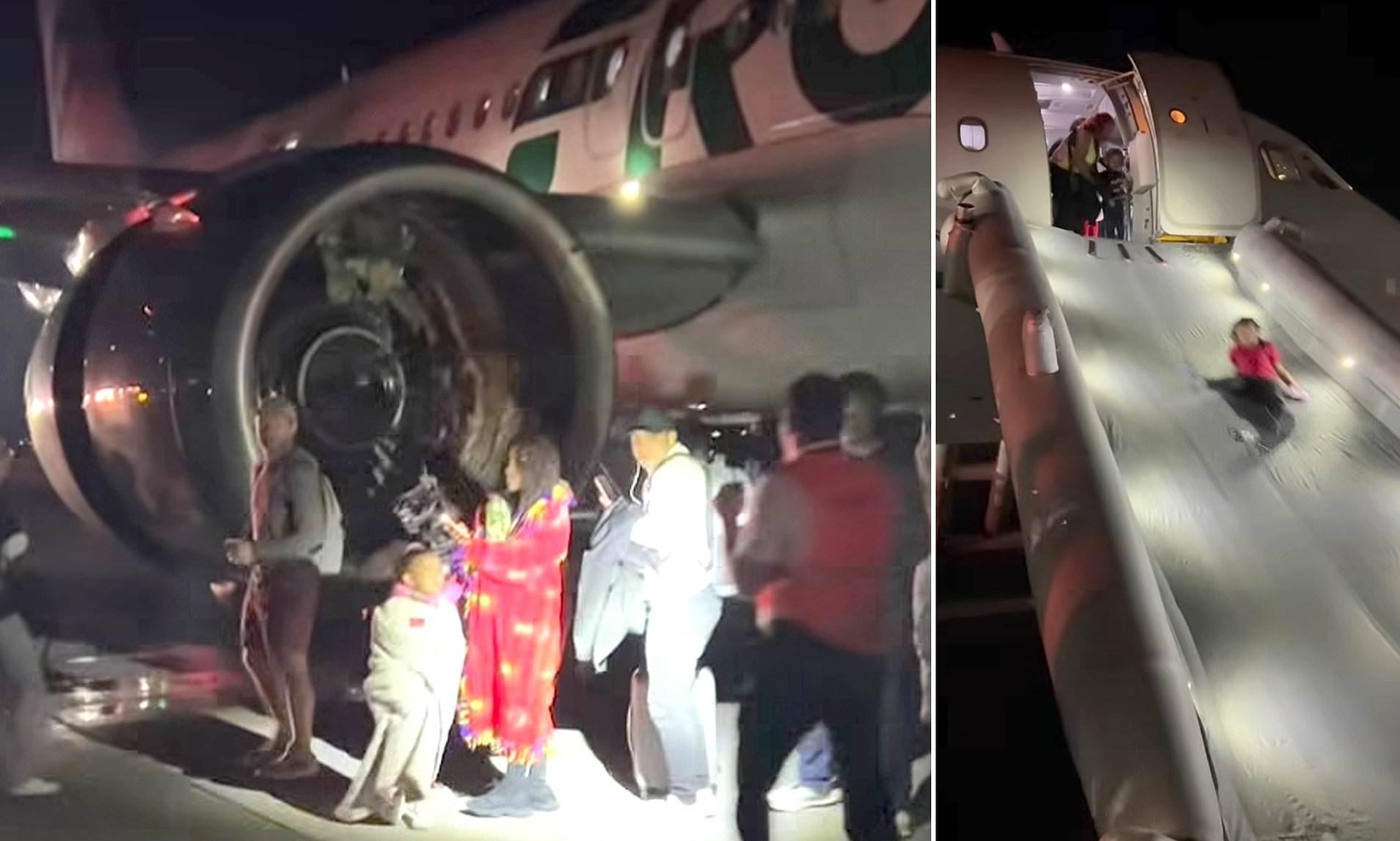 We Just Hit Somebody Frontier Jet Carrying 231 Evacuated After