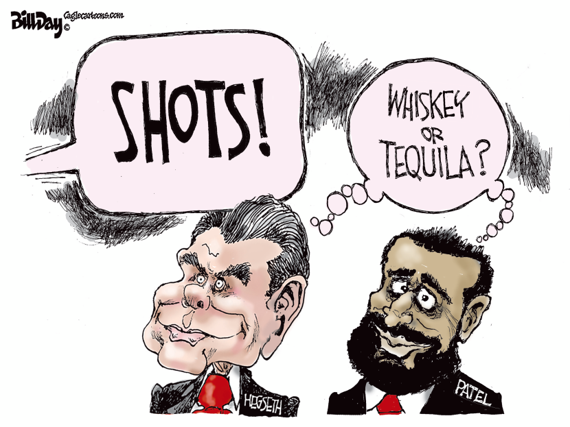 Political cartoons of Kash Patel, FBI director