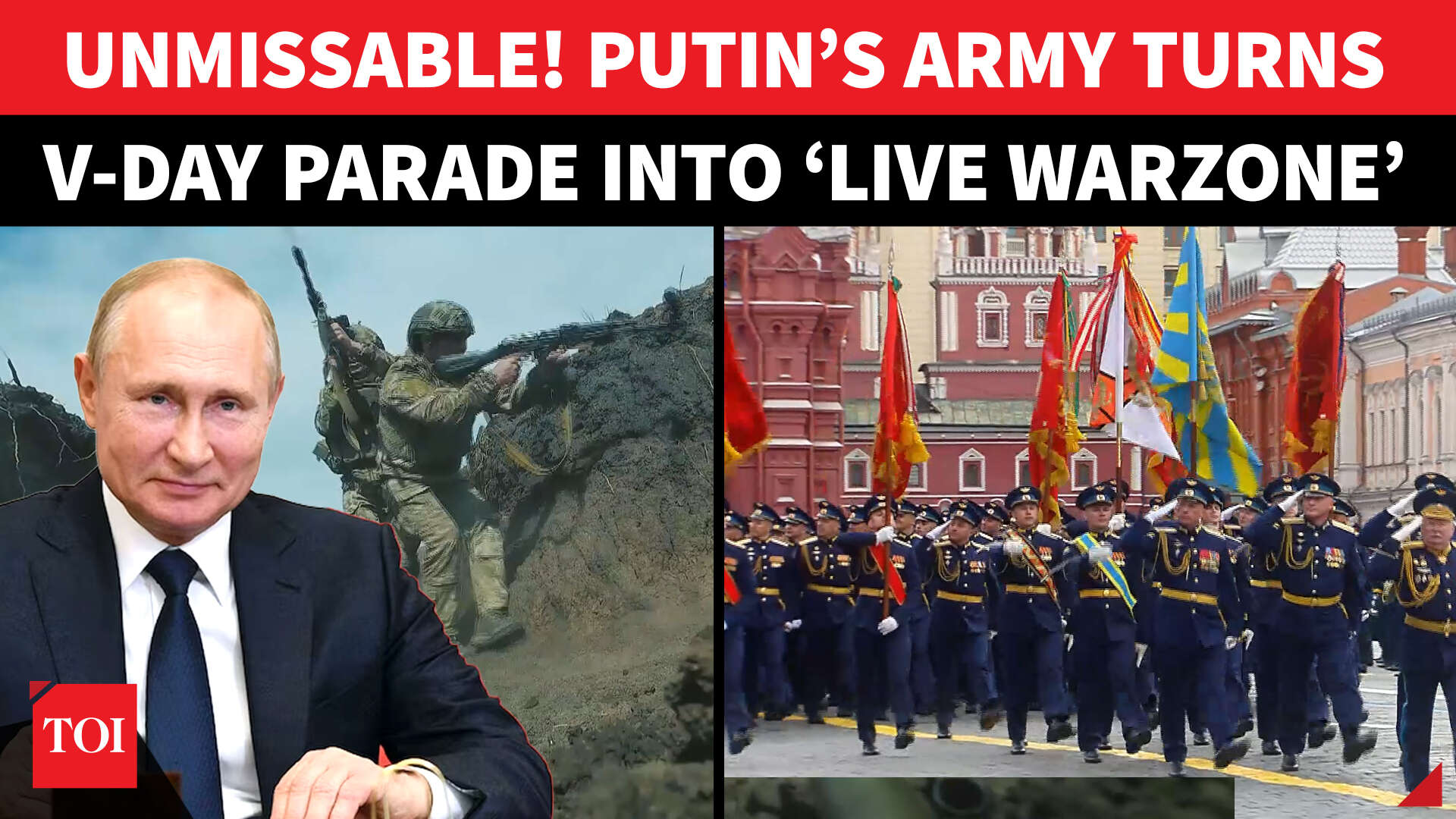 Russia broadcasts live Ukraine drone footage during Red Square Victory ...