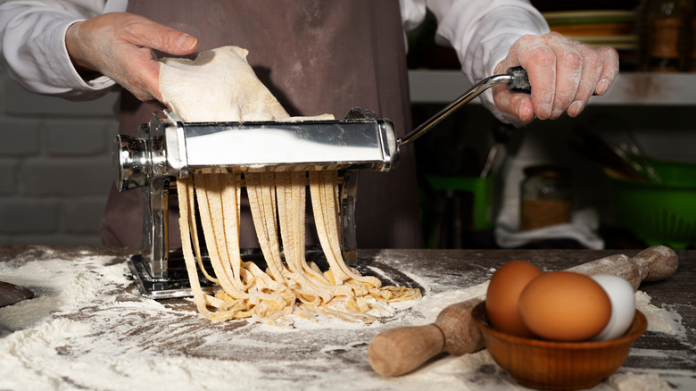 The US Italian neighborhood where the macaroni machine was first patented