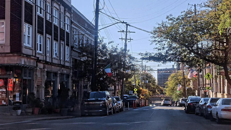 The US Italian neighborhood where the macaroni machine was first patented