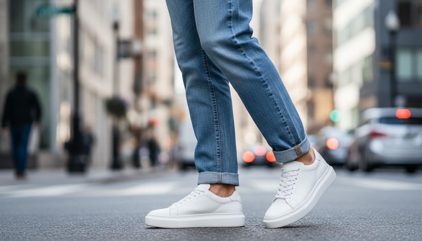 Light-wash jeans better with this trendy shoe style for men in 2026