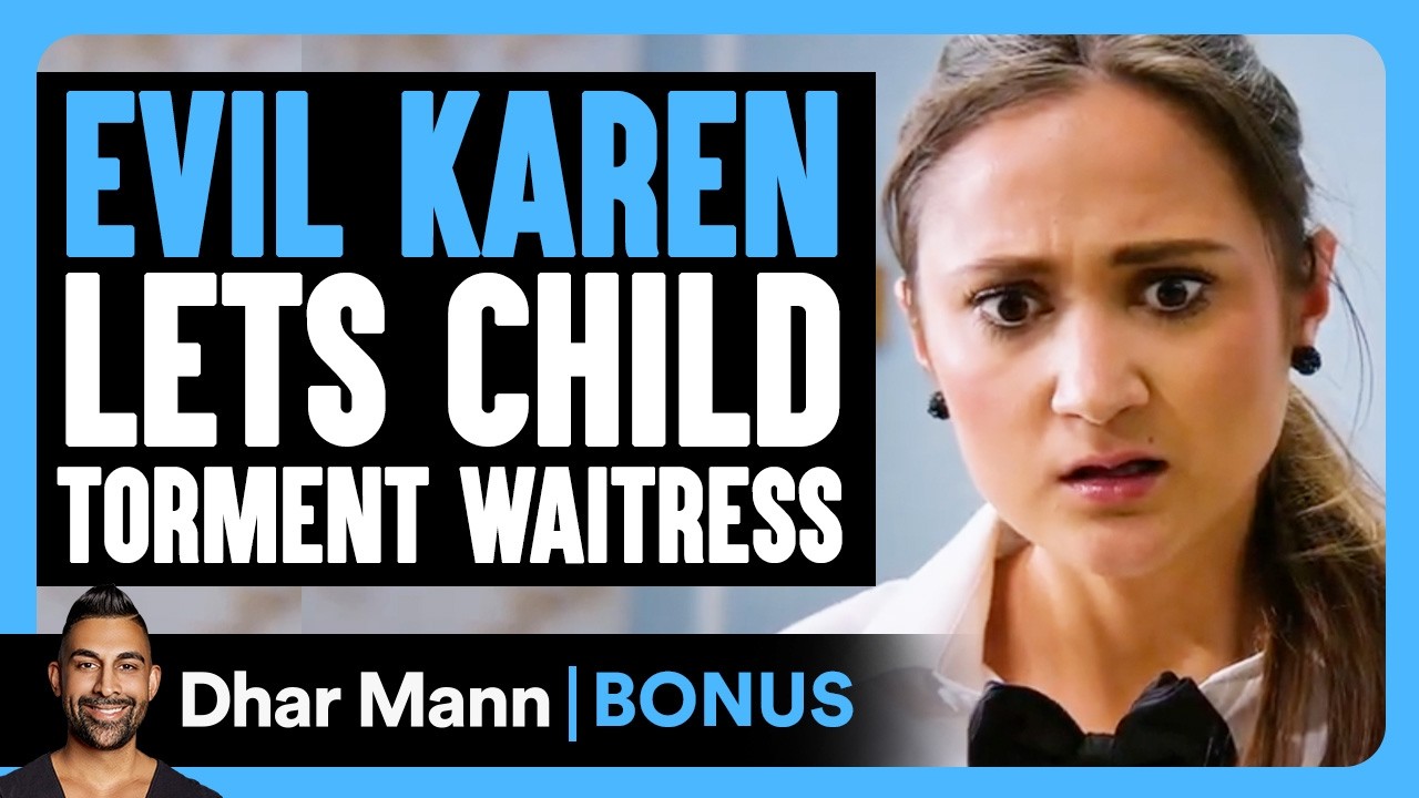 Evil Karen lets child torment waitress