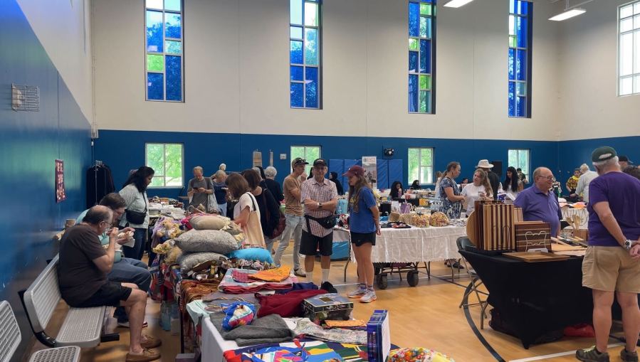 Hand-made goods available during Refugee Mother’s Day Bazaar