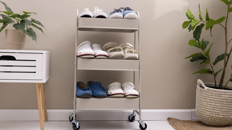 Not racks, not cabinets: The completely mobile way to organize shoes