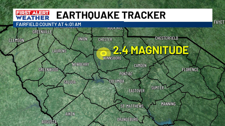 First alert: Two earthquakes within 24 hours detected near Winnsboro