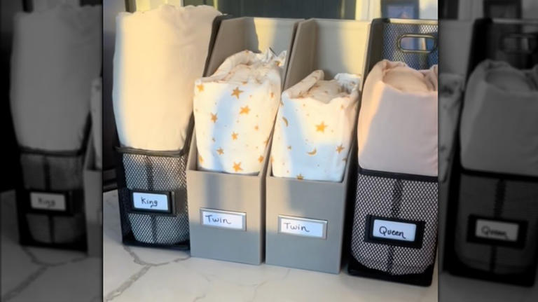 Not baskets, not shelves: The affordable solution for storing sheets ...
