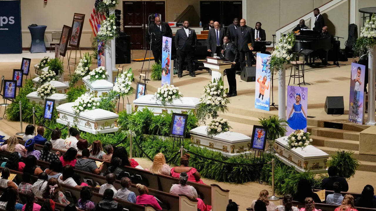 Funeral held for eight children killed in Louisiana mass shooting