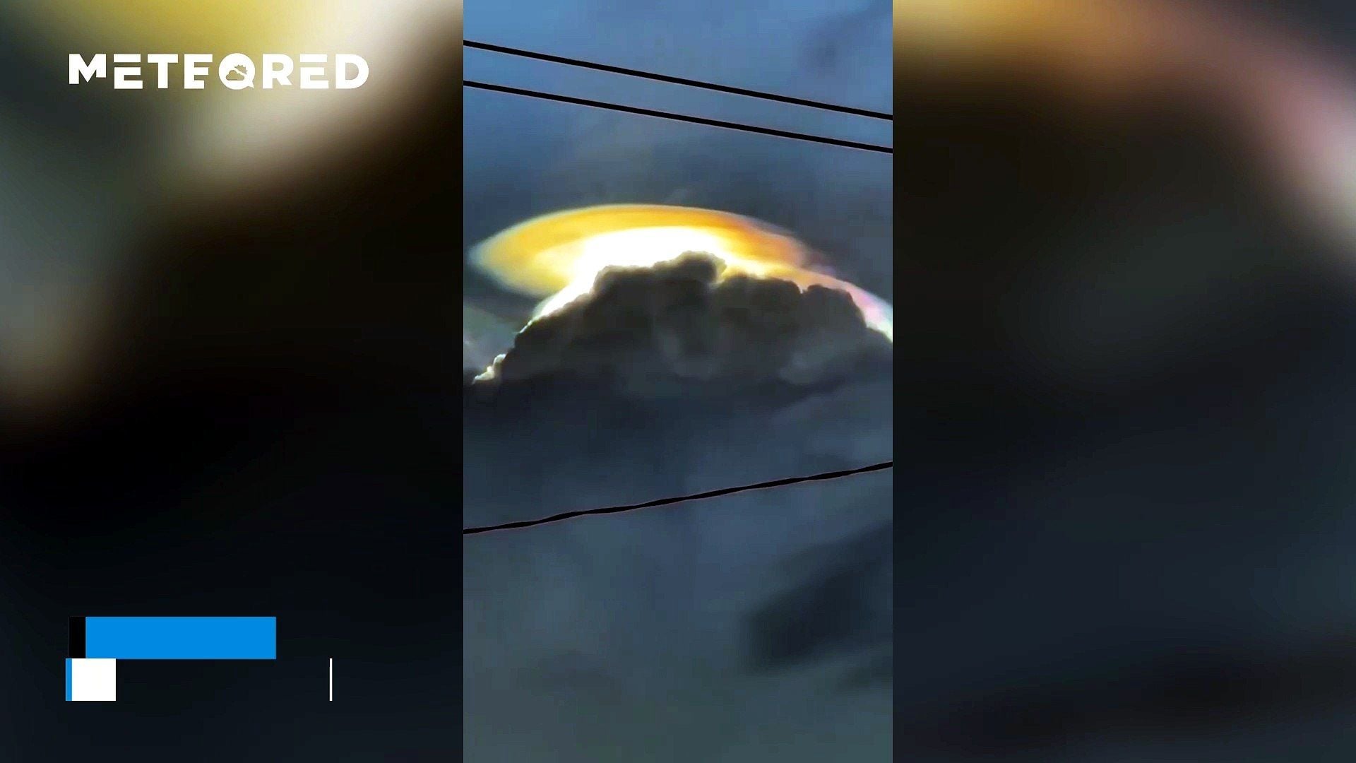 ¿Los marcianos llegaron ya?: llamativo disco luminoso sobre una nube ...
