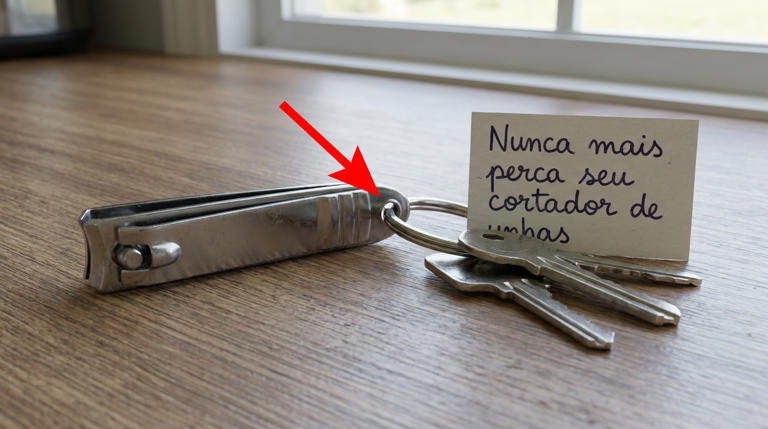 Para que serve o pequeno buraquinho na ponta do cortador de unhas