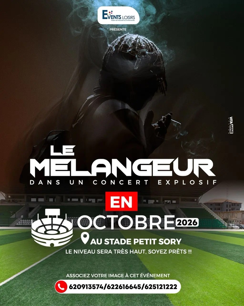 Mélangeur vise grand : un concert géant annoncé au stade Petit Sory ...