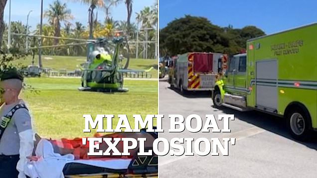 Rescue crews evacuate injured after Miami boat explosion