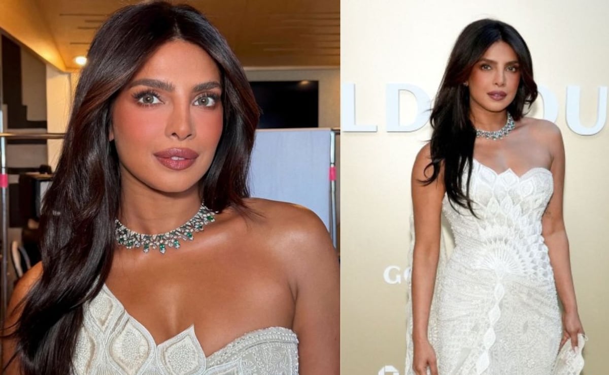 Gold Gala 2026: Priyanka Chopra revives 20-year-old chikankari saree as ...