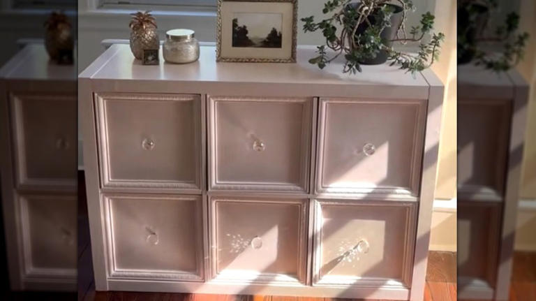 Turn a plain cube shelf into a statement furniture piece