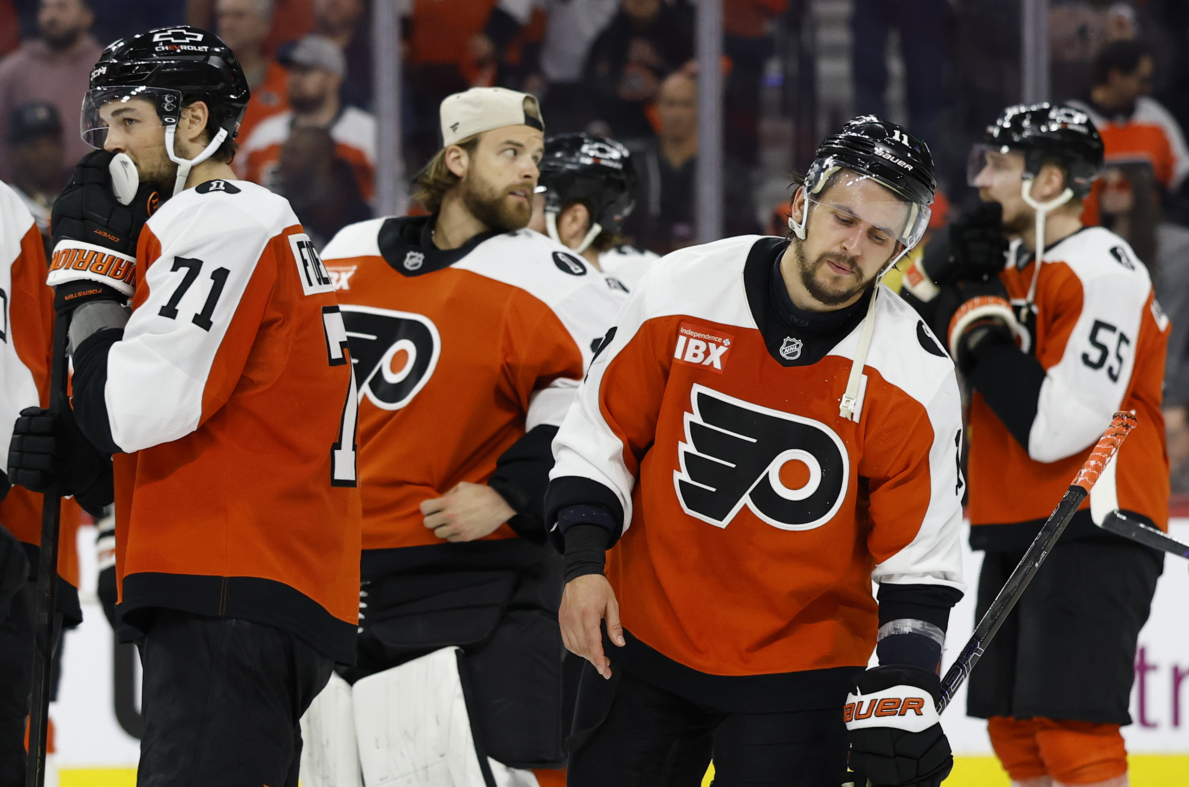 Philly is in peril of an unprecedented double sweep after the Flyers ...