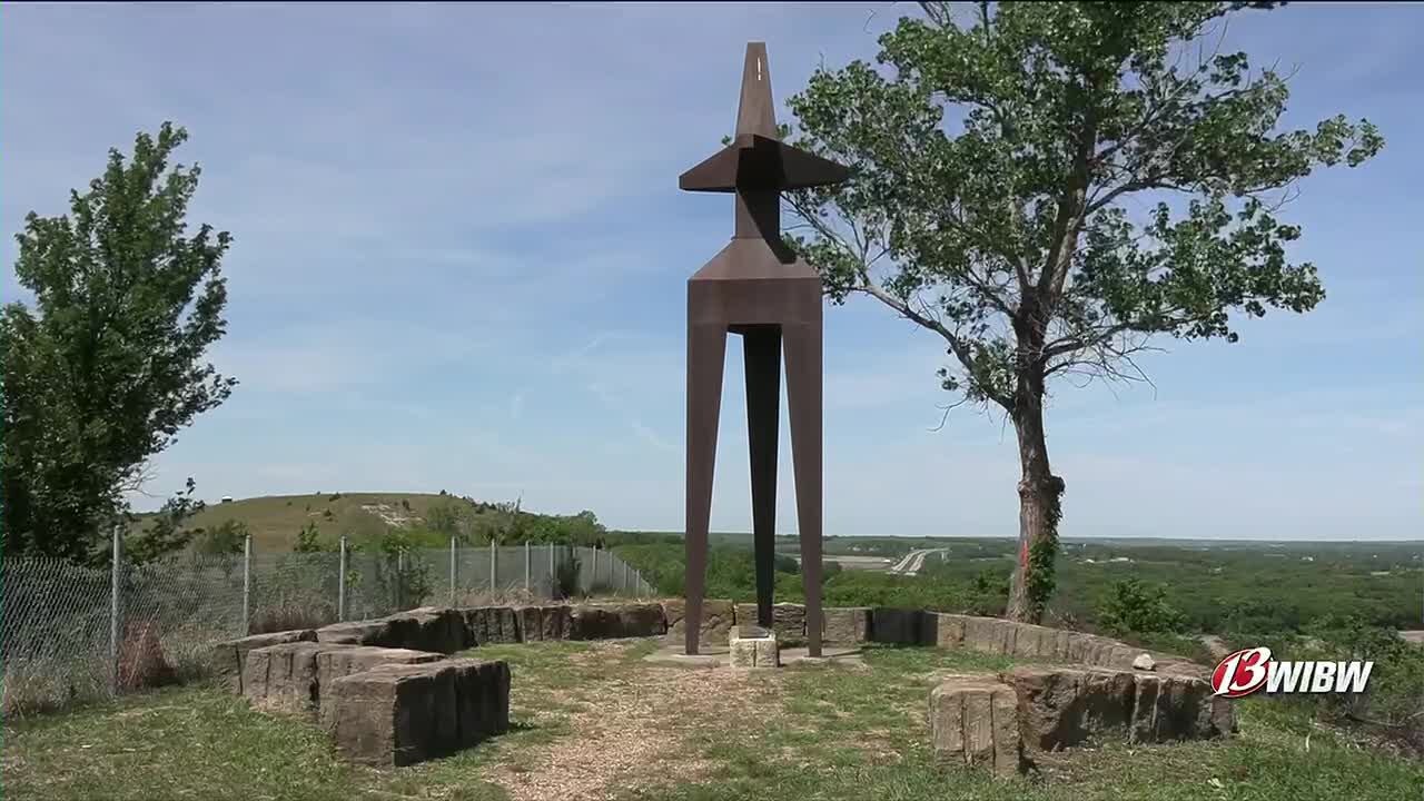 Paxico rest area restoration reveals historic sculpture, new hiking trails