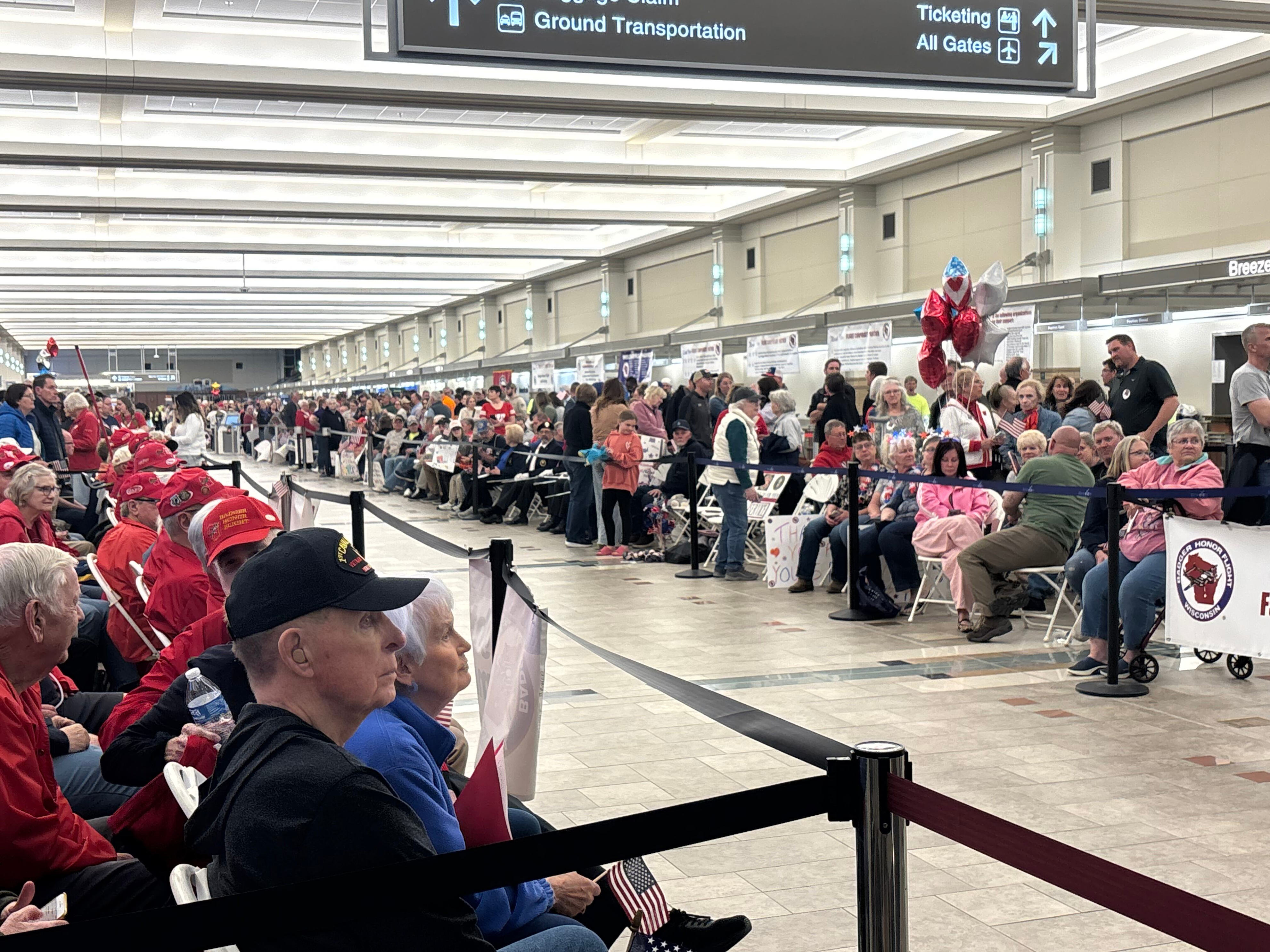65th Badger Honor Flight returns home, celebrates local veterans
