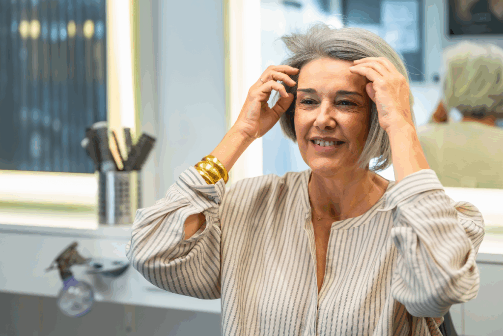 People are putting sesame paste in their hair to reverse grey hair ...