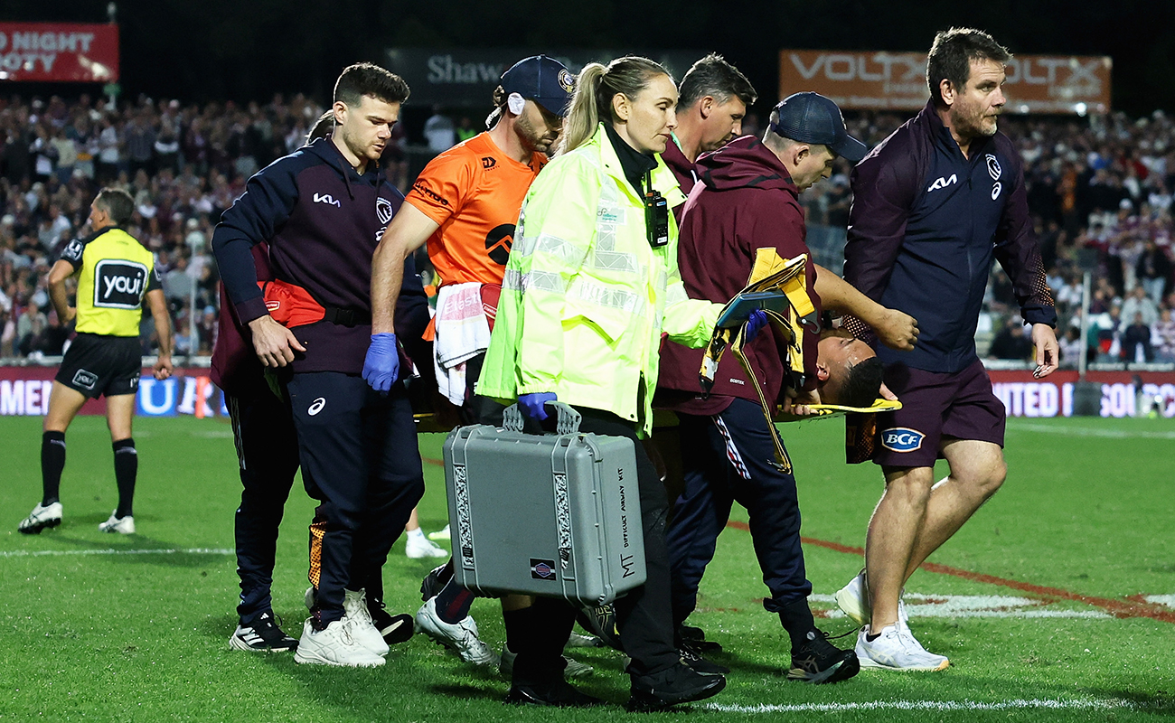 Debate erupts over ban for Broncos star after Manly forward suffers ...