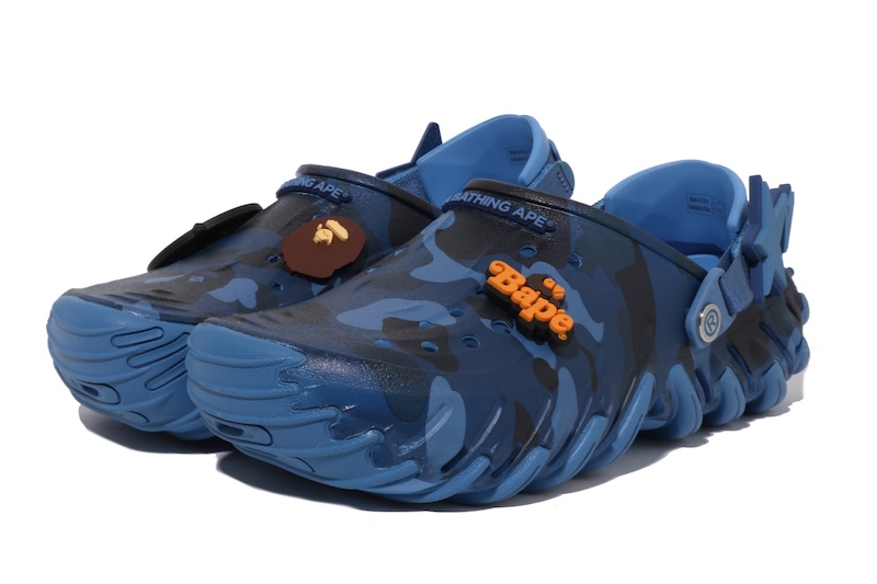 BAPE® x CROCS、COLOR CAMO仕様の「Echo RO Clog」 BAPE®ならではストリート感で再解釈