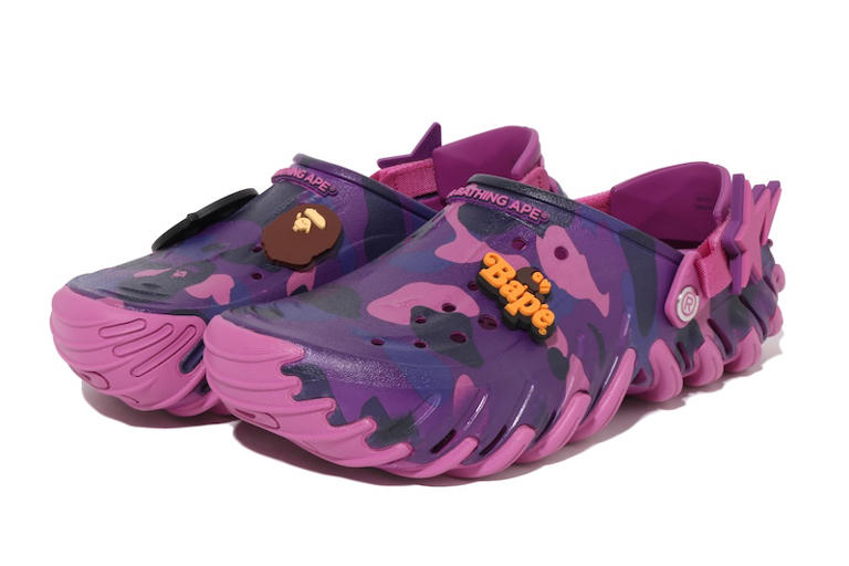 BAPE® x CROCS、COLOR CAMO仕様の「Echo RO Clog」 BAPE®ならではストリート感で再解釈