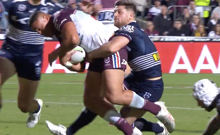Debate erupts over ban for Broncos star after Manly forward suffers ...