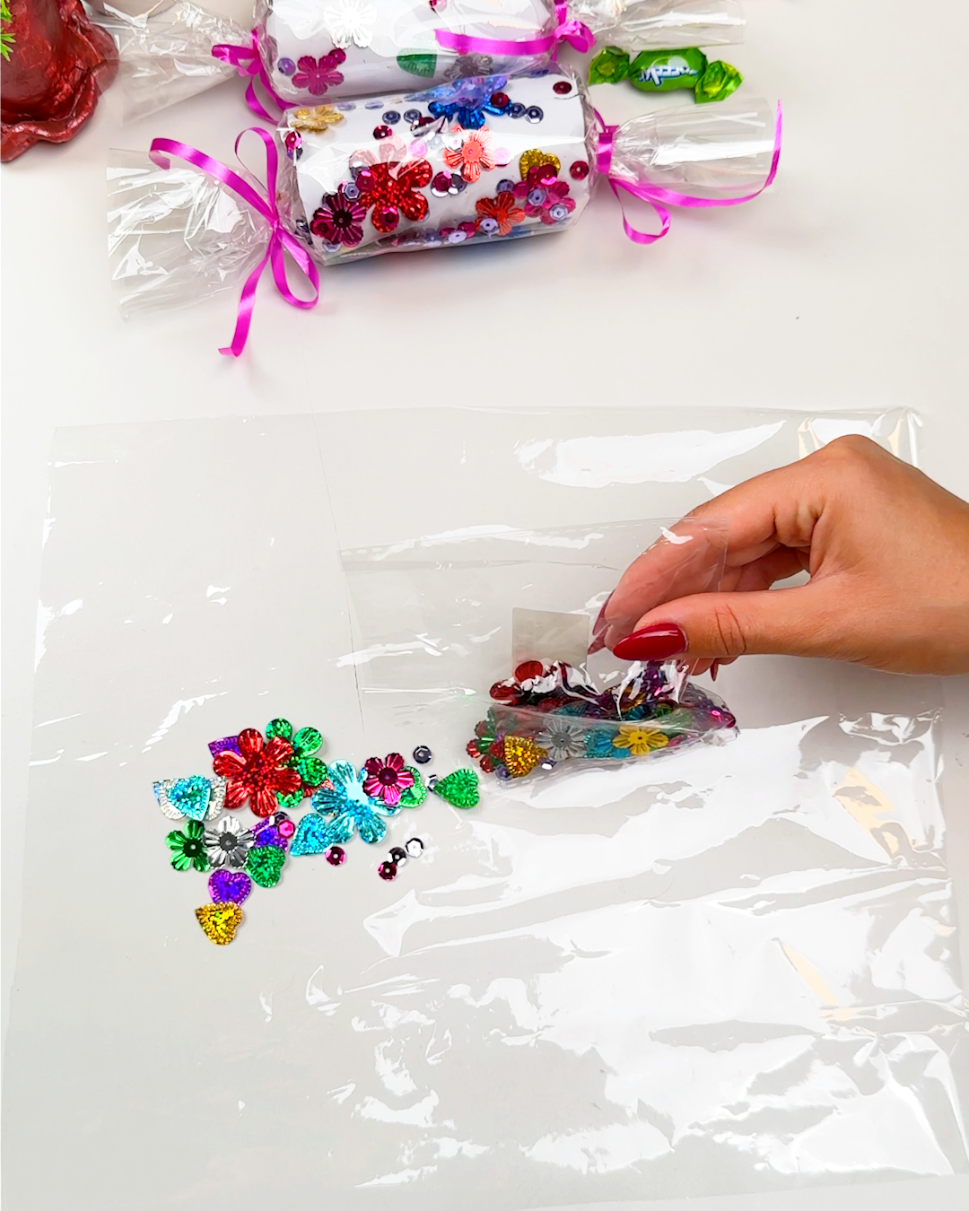 Envoltorios de dulces inspirados en caramelos que resaltan🍬