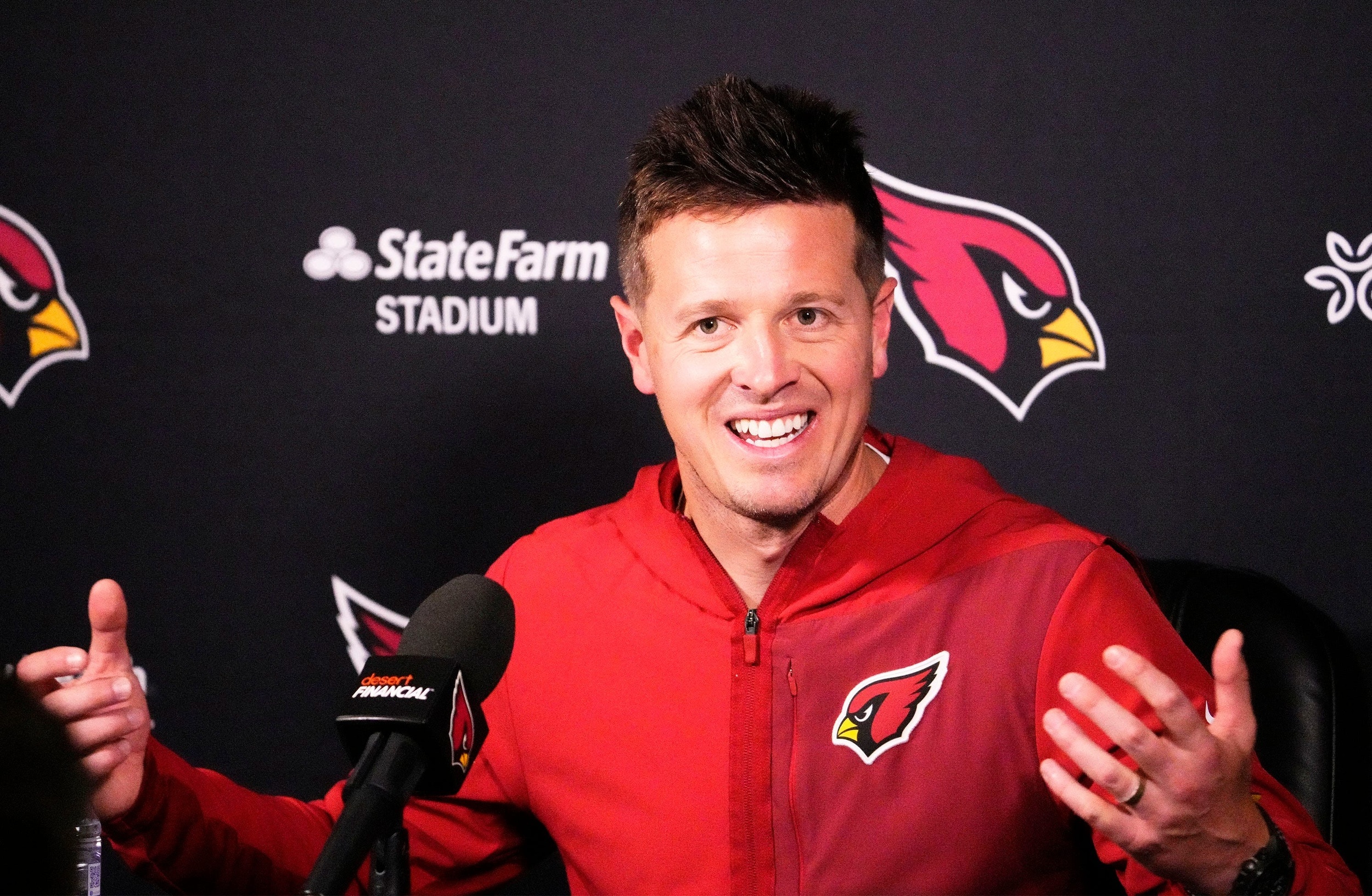 Cardinals HC Mike LaFleur gives honest assessment of Carson Beck ahead ...