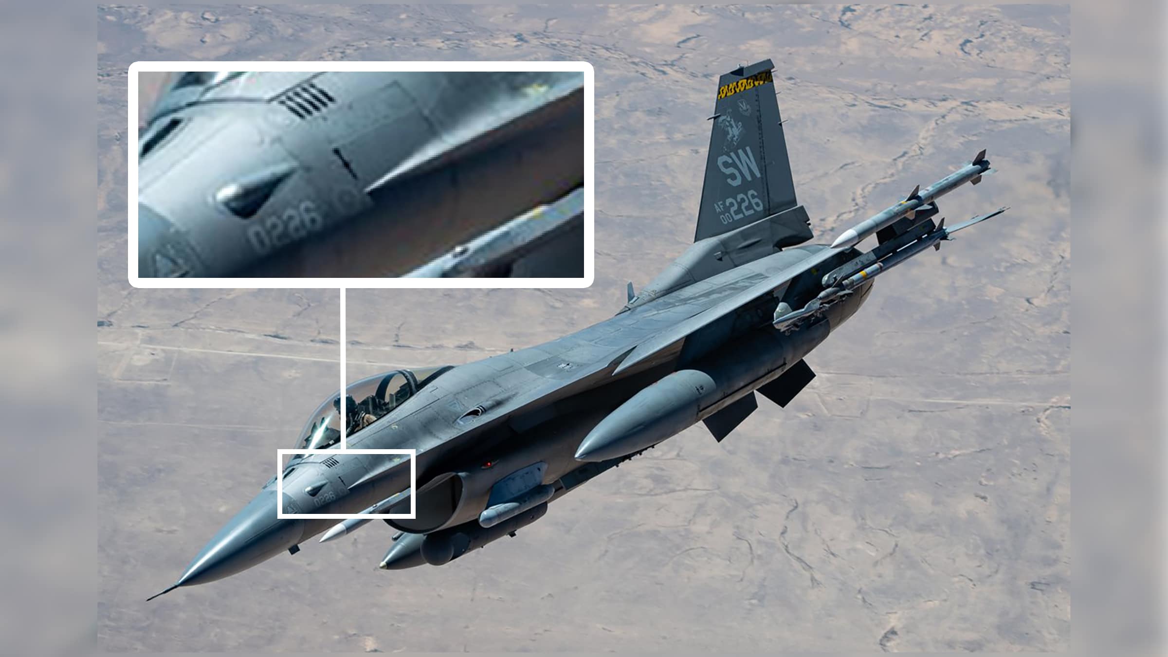 US F-16 sports AGM-88 HARM kill marking in new photo