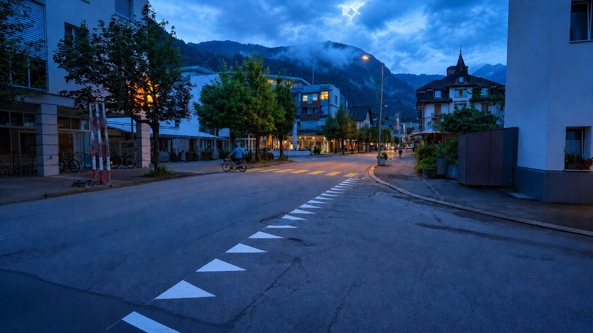 Fedezd fel Meiringen nyugodt esti sétáját Svájcban (4K)
