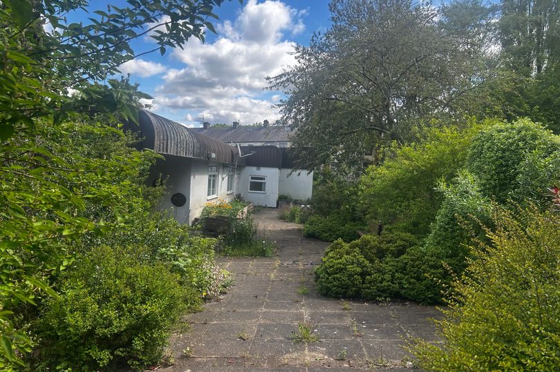 The former health centre in Burnley with its own 'secret garden'
