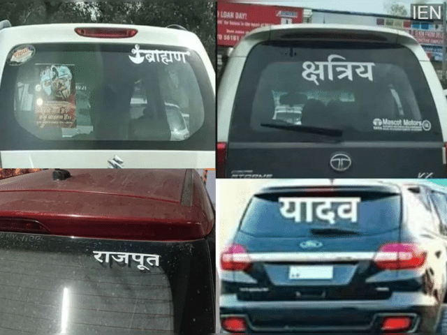 Vehicles with caste stickers like Jat, Brahmin, or Gurjar may face AI ...