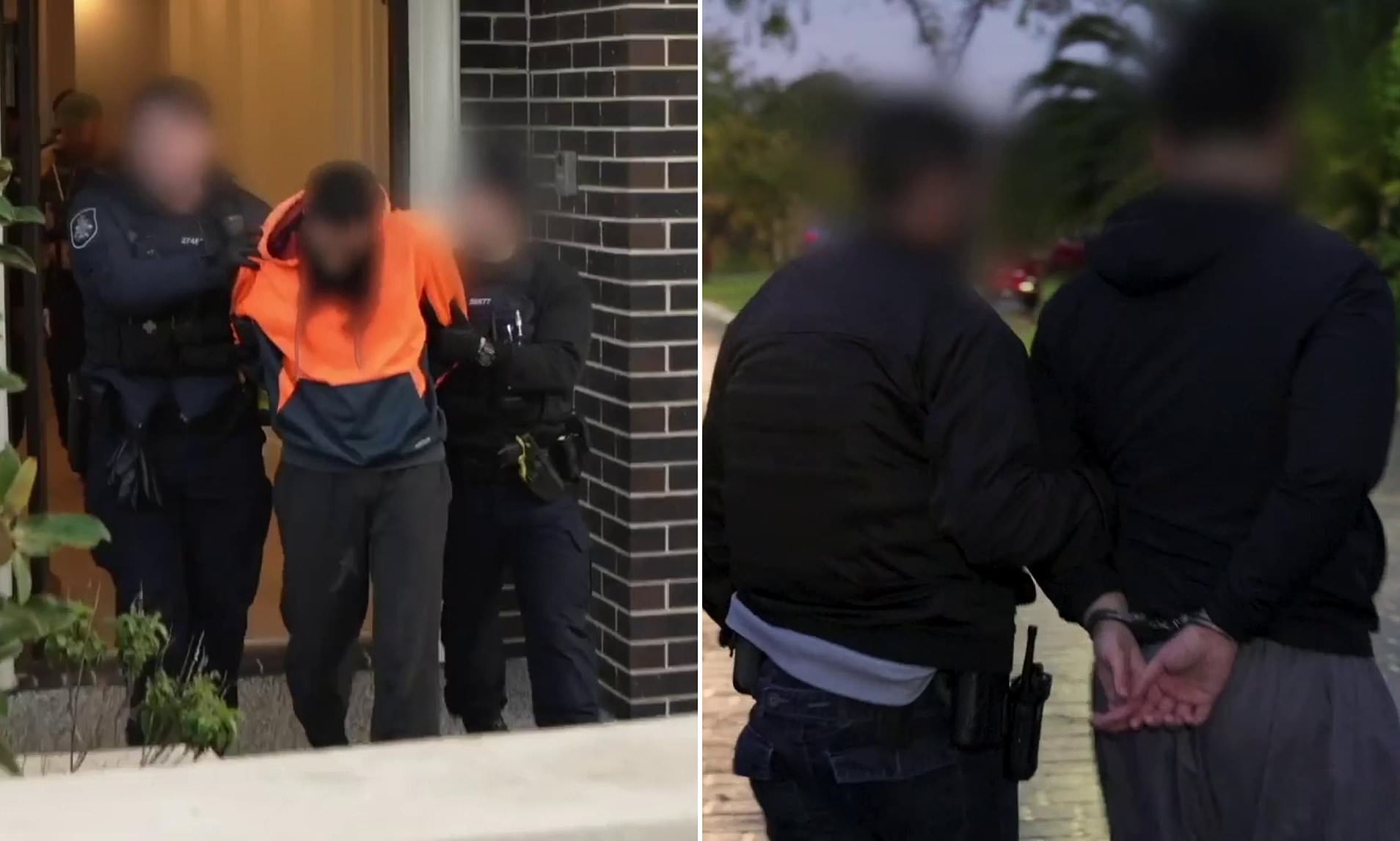 Four arrested as authorities swoop on group in Melbourne accused of ...