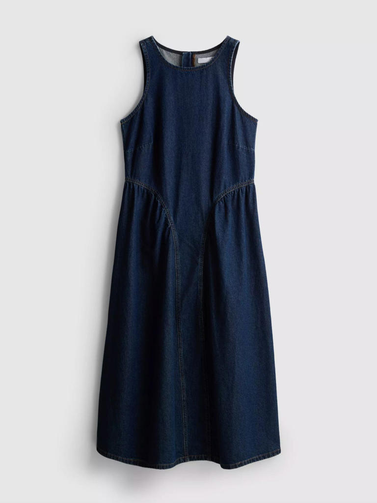 Primark's drop-waist denim midi dress ticks off two big seasonal trends ...