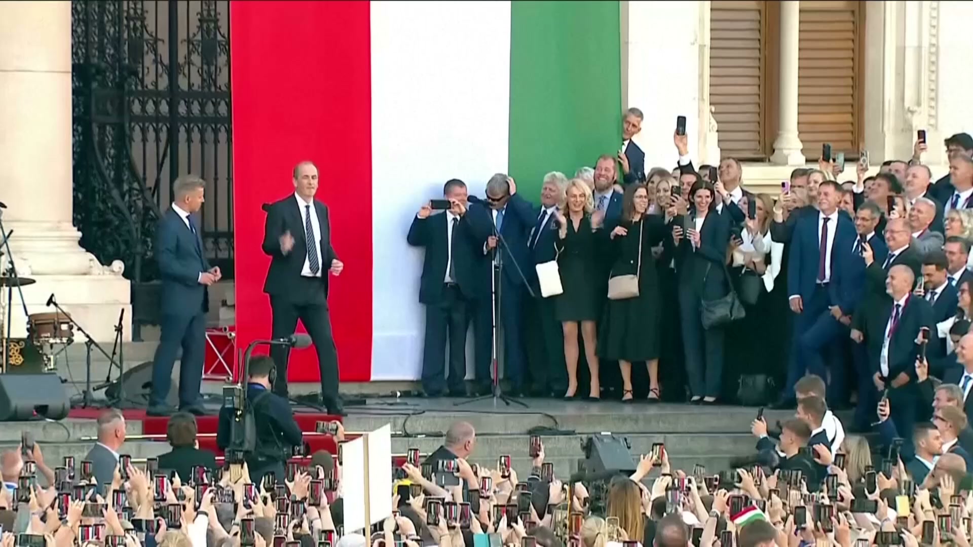 Hungary’s next health minister Zsolt Hegedűs dances at Magyar celebration