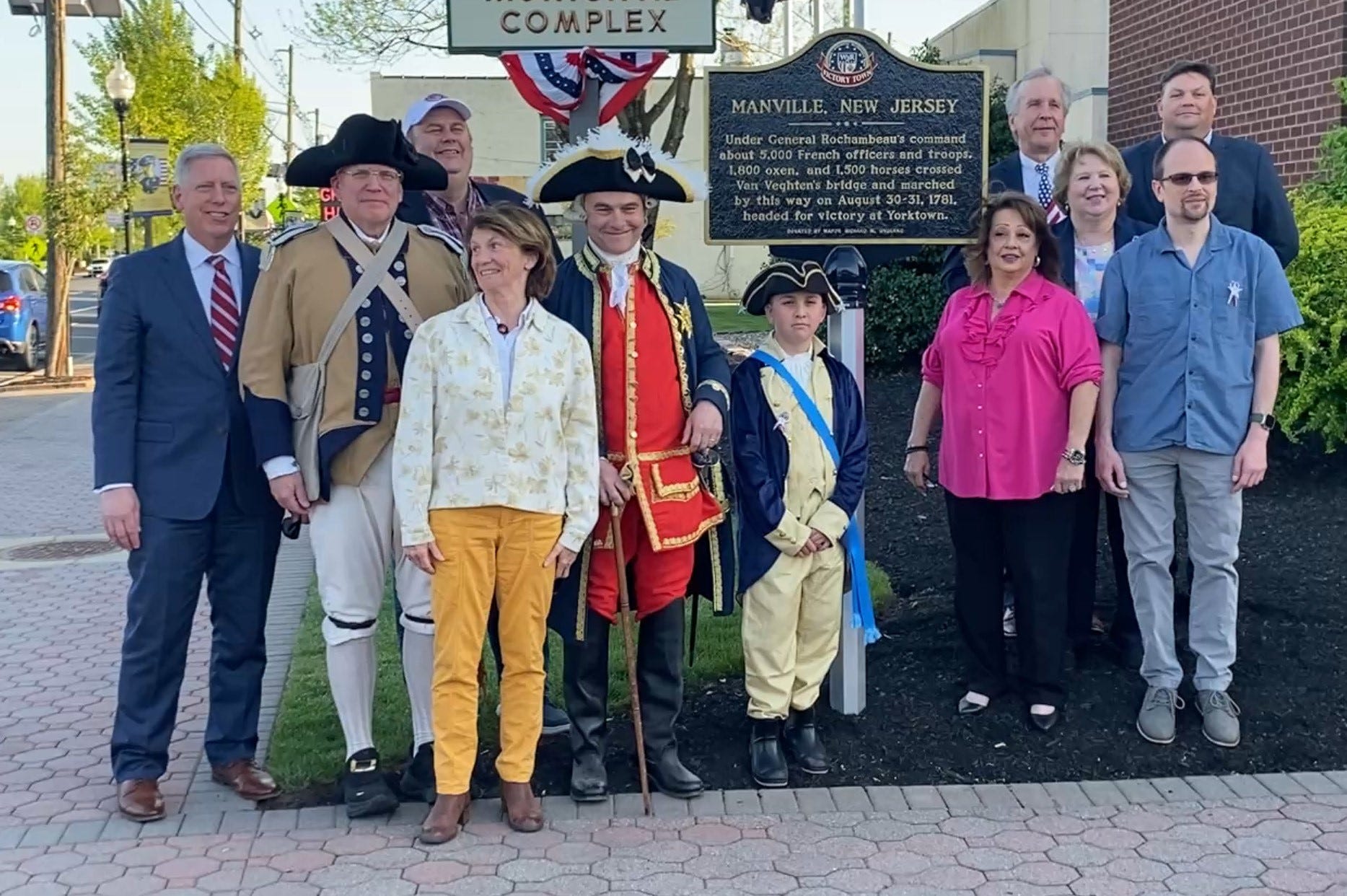 Manville unveils first Victory Town marker. Why it matters