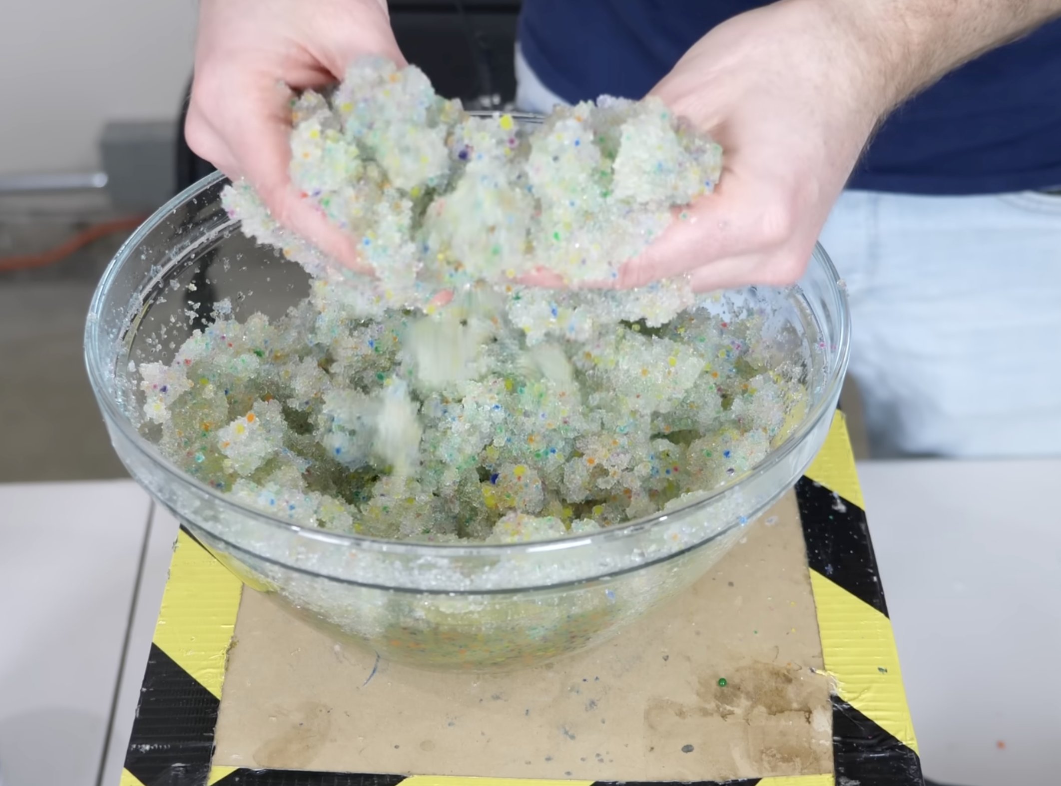 Don't put salt on superabsorbent polymers
